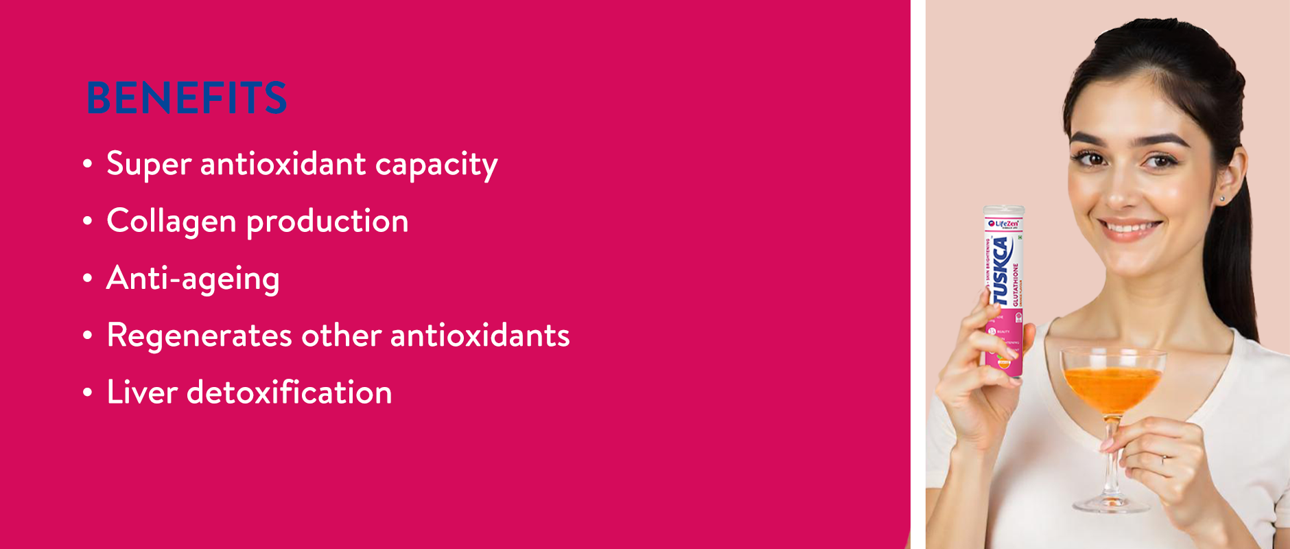 TUSKC Japanese Glutathione Tablets for Skin Brightening with Vitamin C ...